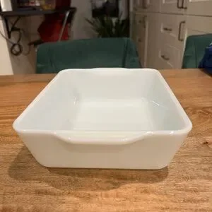 Pyrex | Kitchen | Pyrex White And Teal Bakeware Dish Amish Super Rare ...